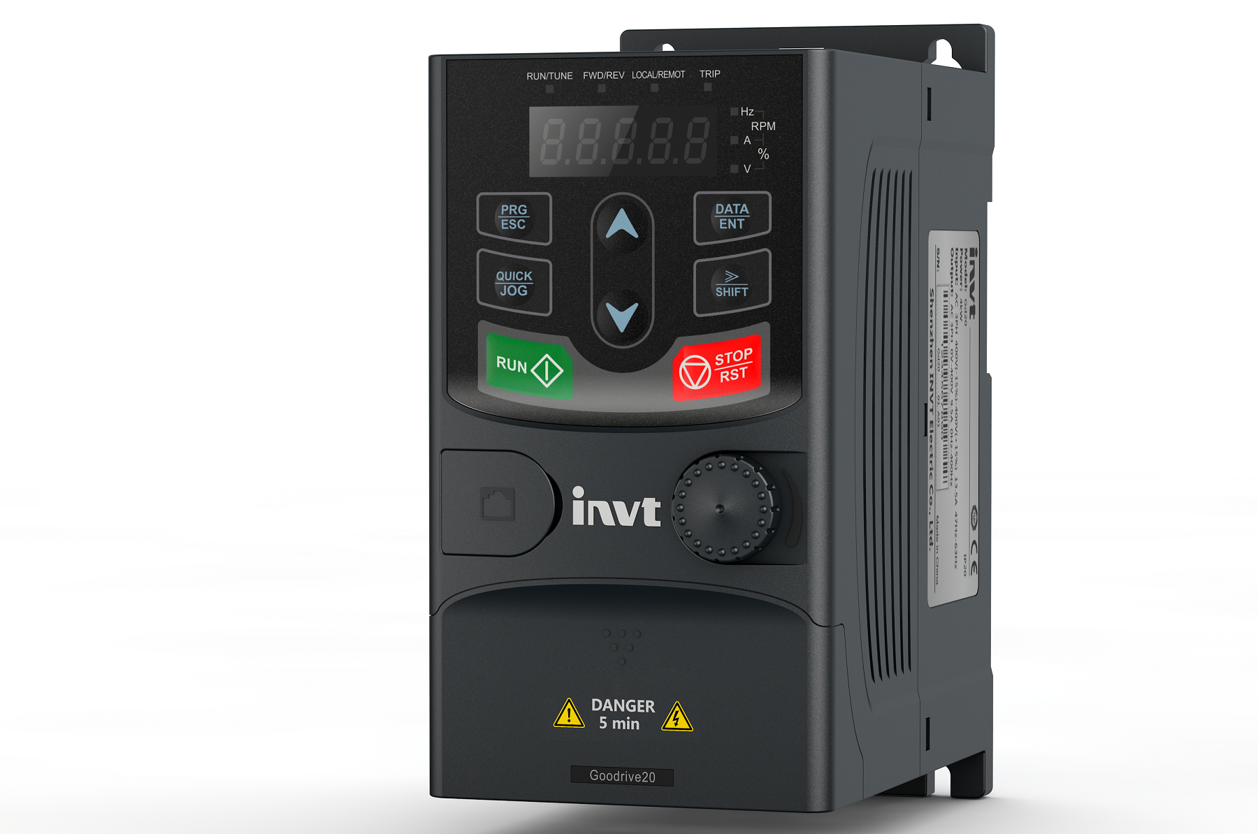 INVT Frequency converter compact 1.5 kW 400 VAC three-phase with STO | 400 V dreiphasig | 5,5 kW ...